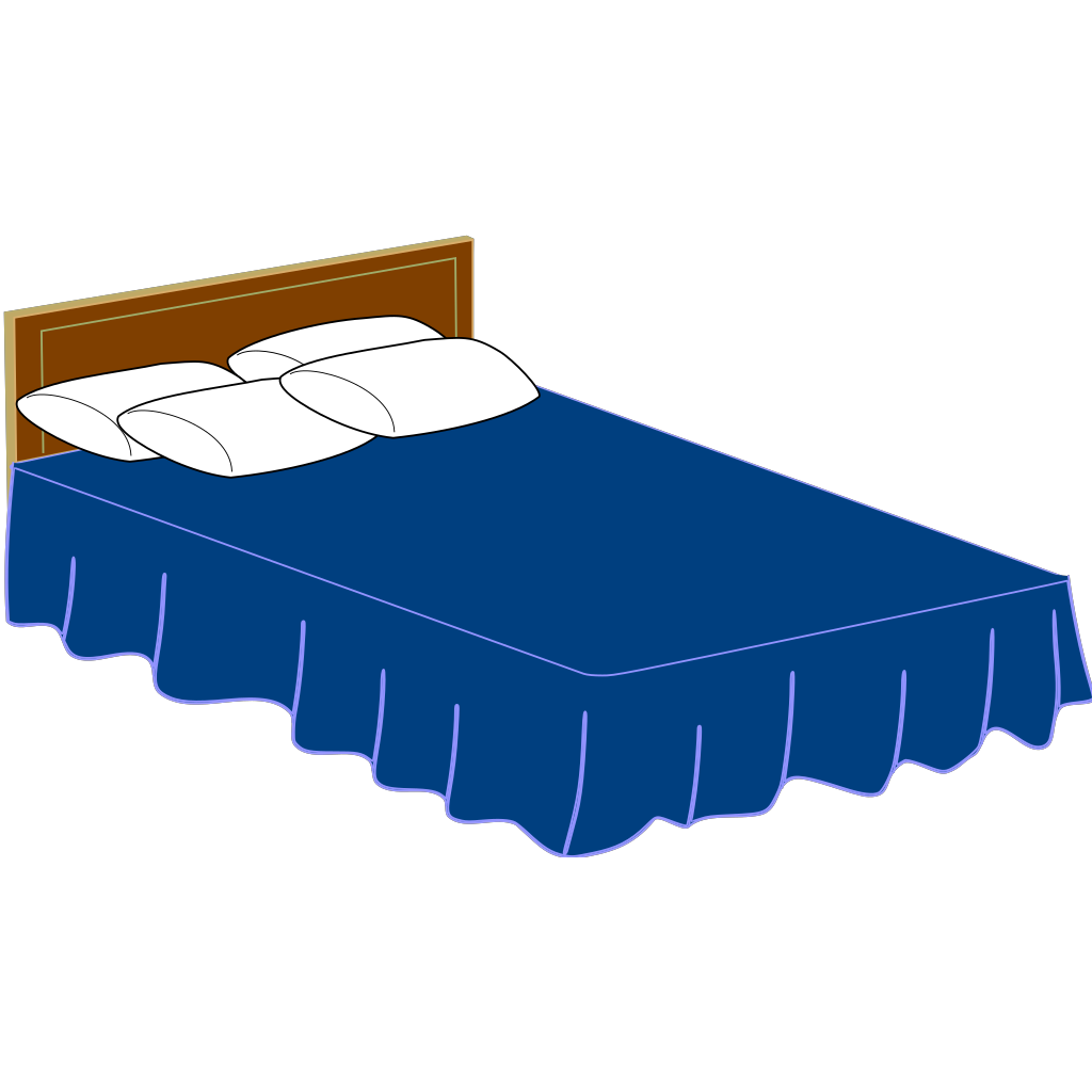 Blue Bed PNG, SVG Clip art for Web - Download Clip Art, PNG Icon Arts