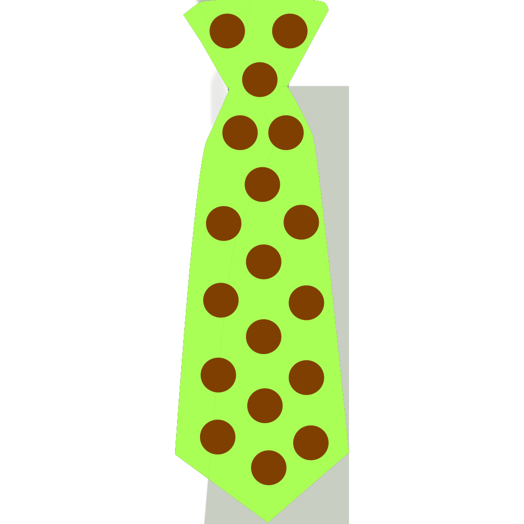 Green Tie With Brown Polka Dots PNG, SVG Clip art for Web - Download ...