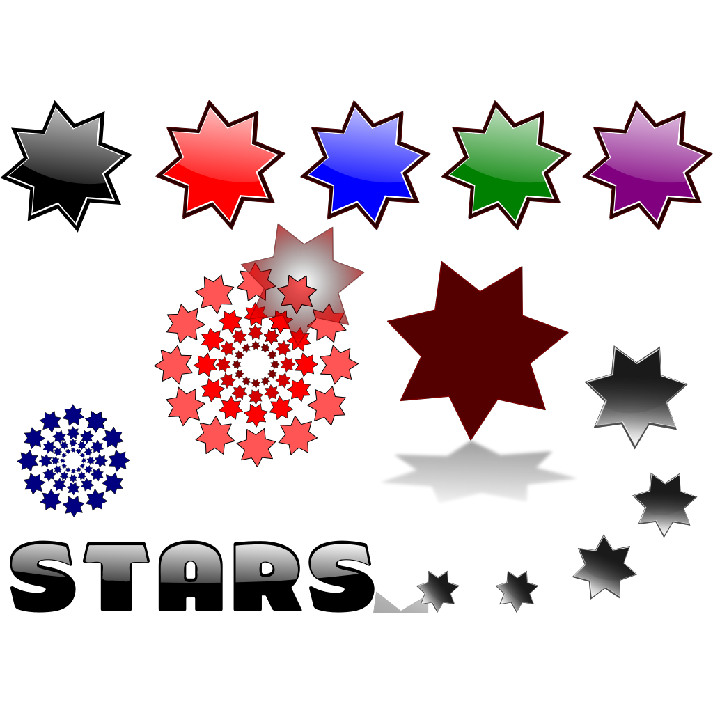 Mixed Stars PNG, SVG Clip art for Web - Download Clip Art, PNG Icon Arts