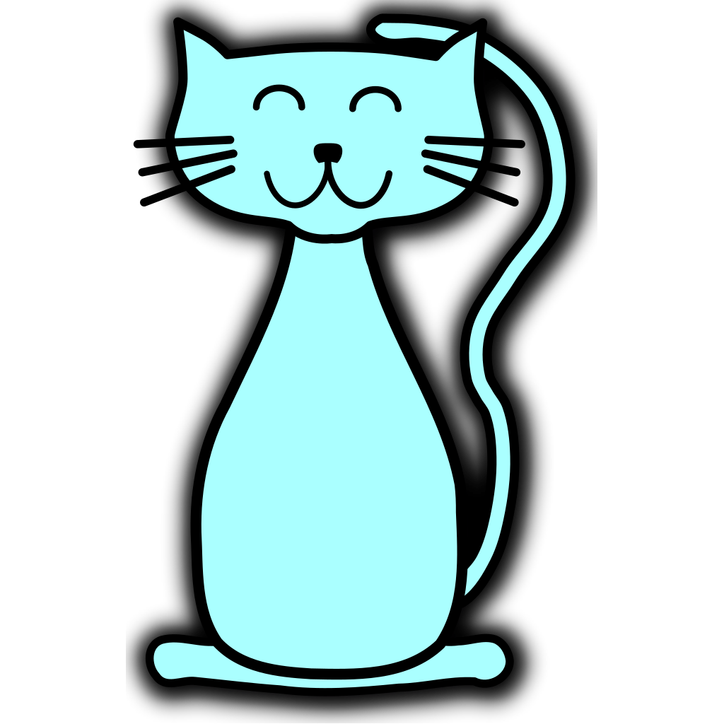 Blue Cat PNG, SVG Clip art for Web - Download Clip Art, PNG Icon Arts