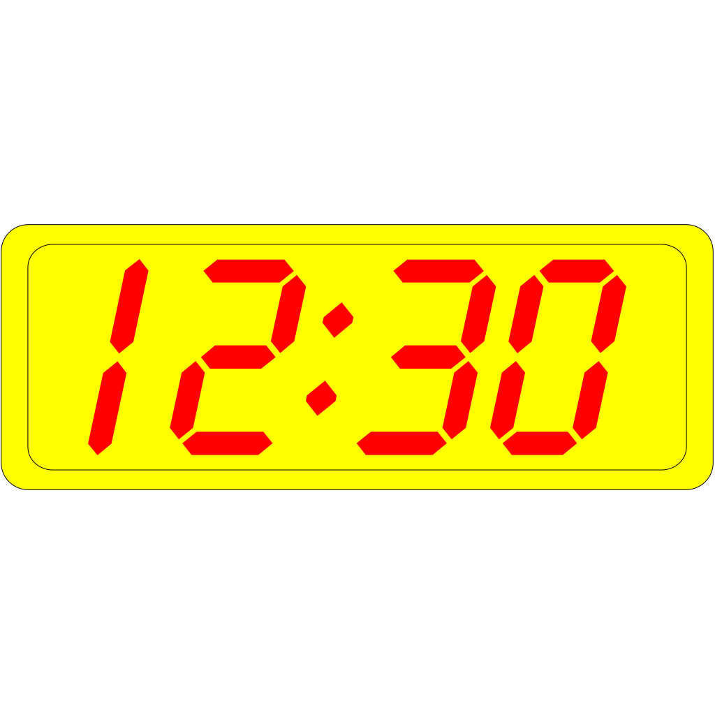 Digital Clock 300 Clip Art At Vector Clip Art Online Images And