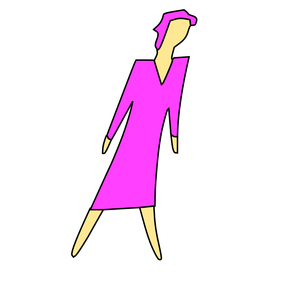 Cartoon Lady Walking Svg Clip Arts Download Download Clip Art Png Icon Arts
