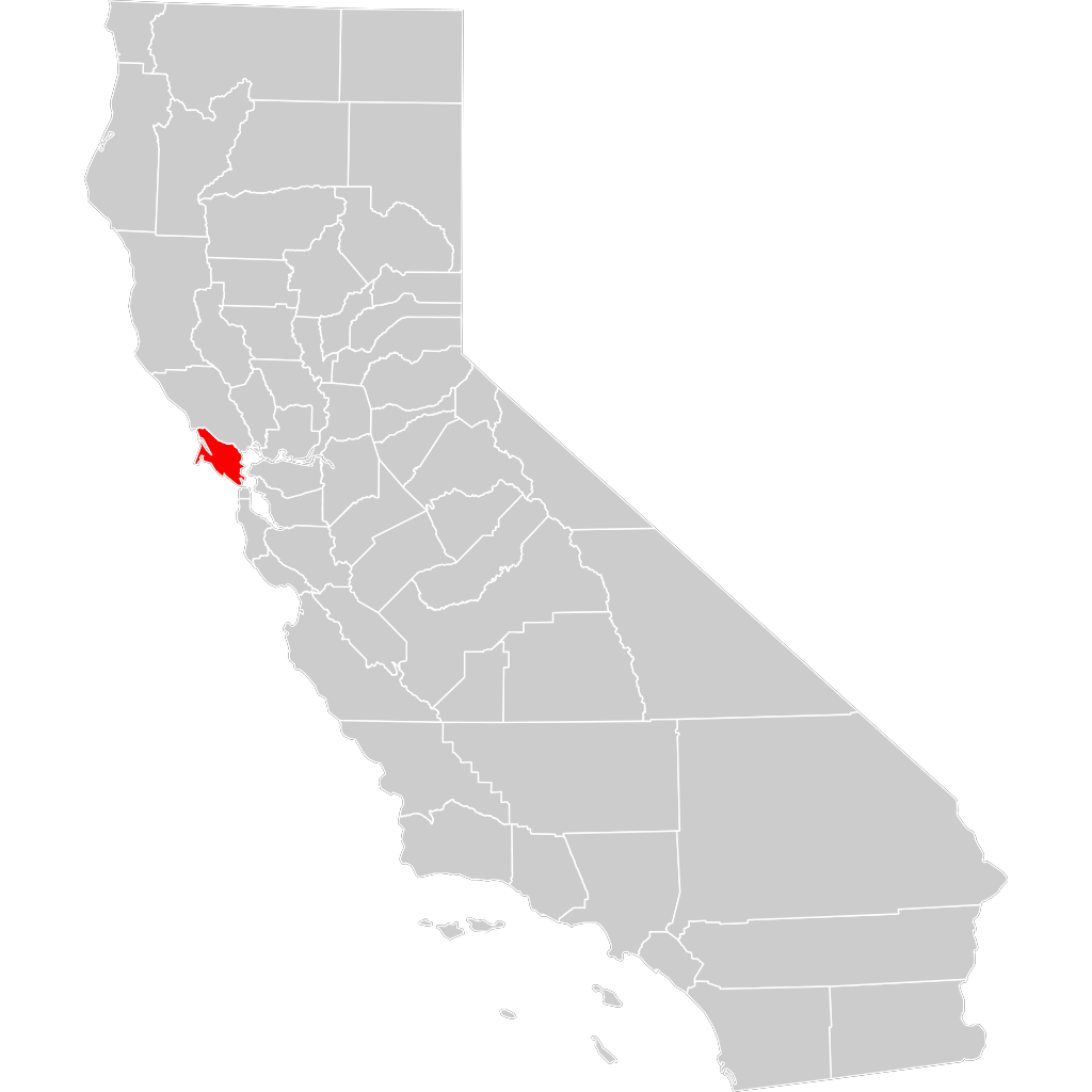 Map Of Marin County California