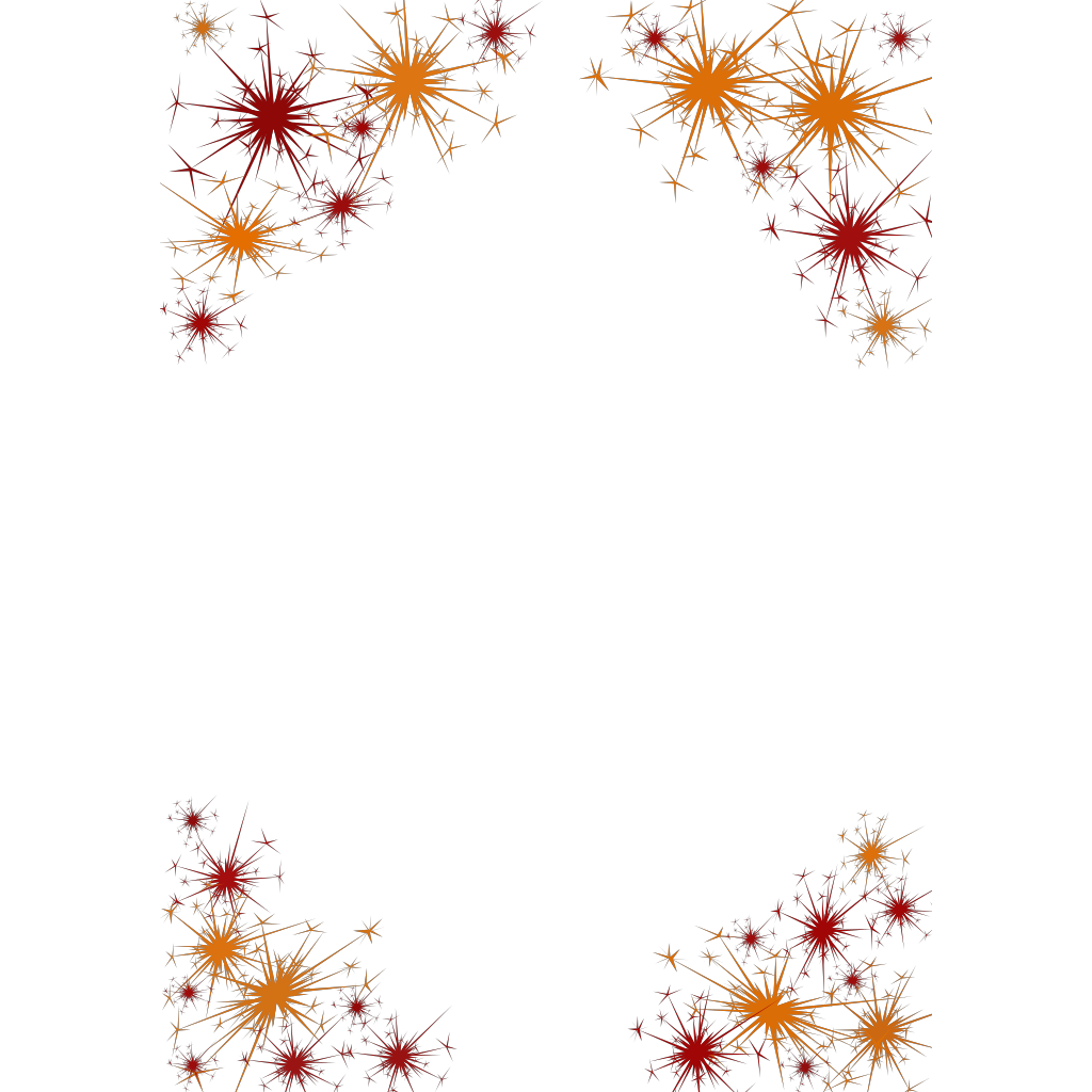 Fireworks Border Clip Art Transparent