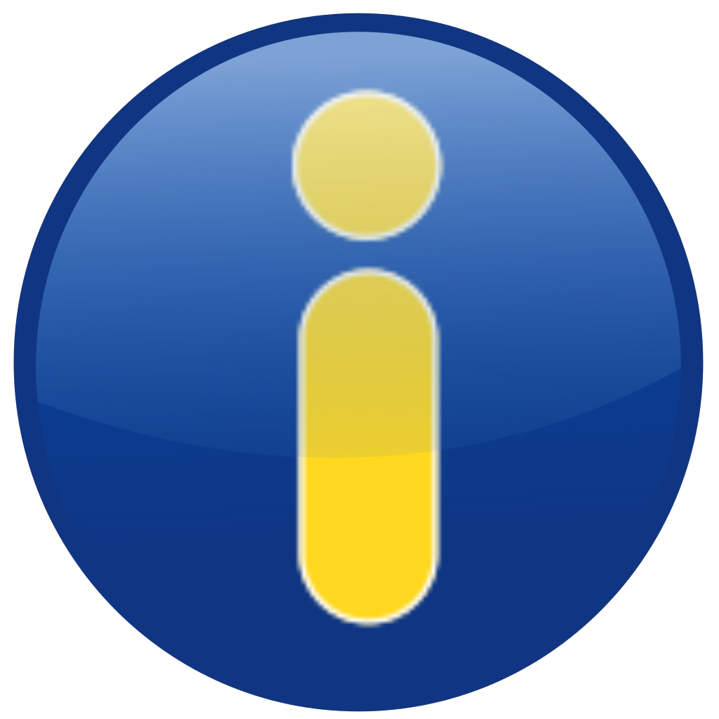 Information symbol clip art