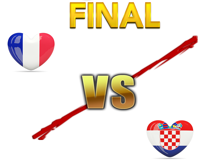 Fifa World Cup 2018 Final Match France Vs Croatia Png File Svg Clip